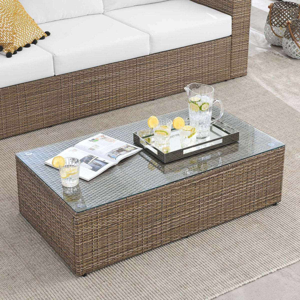 Convene Outdoor Patio Outdoor Patio Coffee Table by Modway — Lexmod